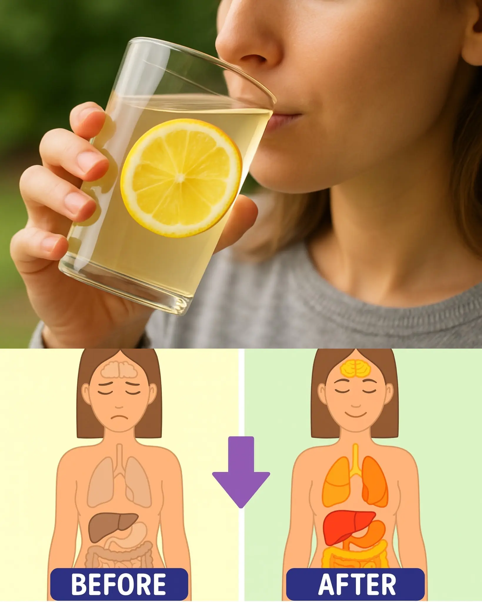 You won’t believe what a glass of warm lemon water can do in just 14 days 🍋